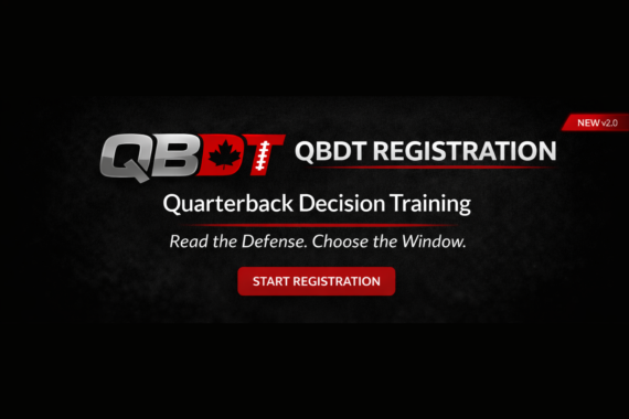 QBDT Registration form | Capital QB's - Quarterback Training Ottawa